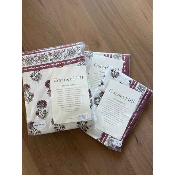 Garnet Hill | Bedding | New Garnet Hill Cleo Relaxed Organic Sateen ...